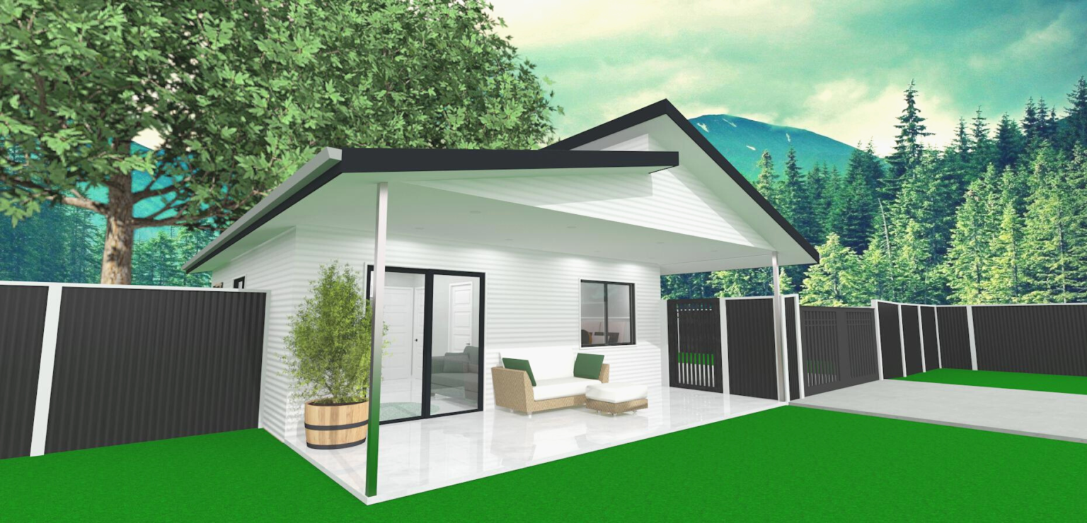 2 Bedroom Granny Flat – The Coastal | Frame Steel DIY Kit Granny Flats ...